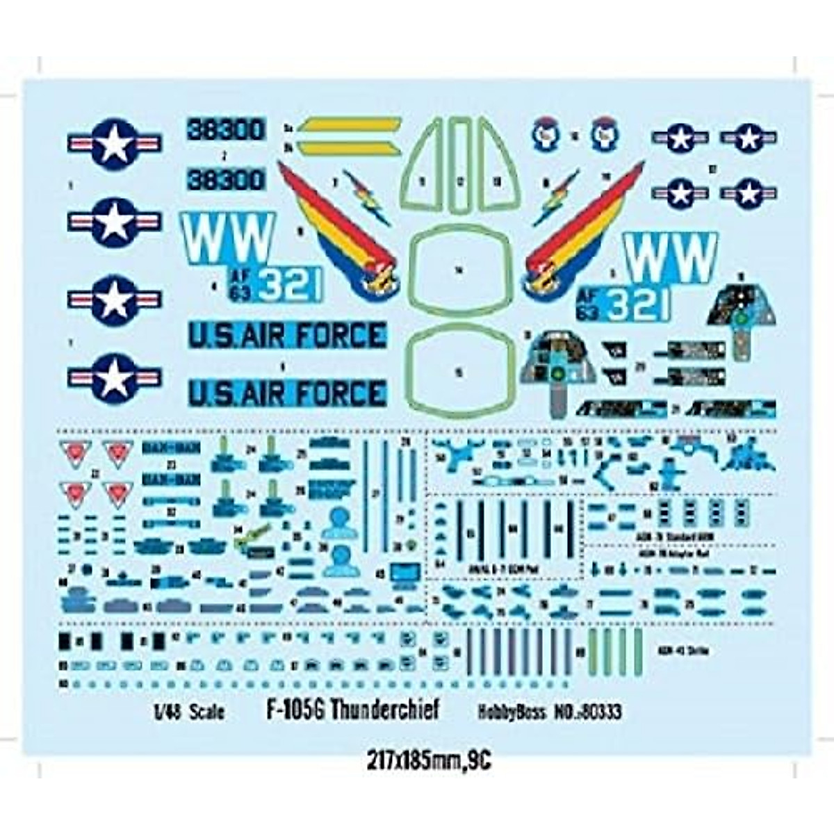 Hobby Boss F-105G Thunderchief Airplane Model Building Kit