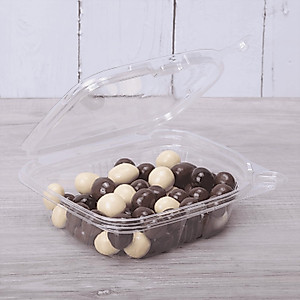 Karat 8oz PET Tamper Resistant Hinged Deli Container with Lid - 200 ct