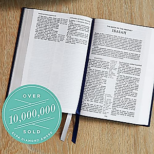 KJV Holy Bible, Giant Print Center-Column Reference Bible, Black Leather-look, 53,000 Cross References, Red Letter, Comfort Print: King James Version