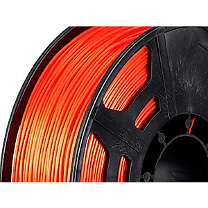 Monoprice Hi-Gloss 3D Printer Filament PLA 1.75mm - 1kg/Spool - Orange Red, Works with All PLA Compatible 3D Printers