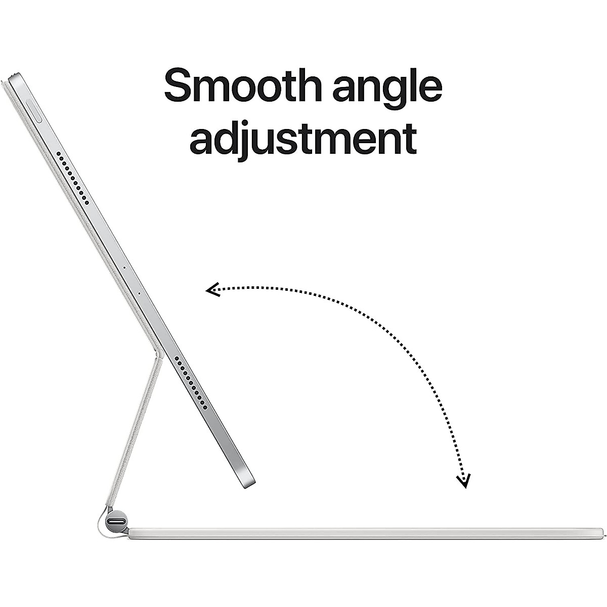 Apple USB-C Magic Keyboard for 11-inch iPad Pro 3rd Gen & iPad Air 4th Gen - White (Renewed)