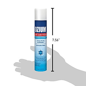 Ozium 3.5 Oz. 1 Pack Air Sanitizer & Odor Eliminator for Homes, Cars, Offices and More, Outdoor Essence