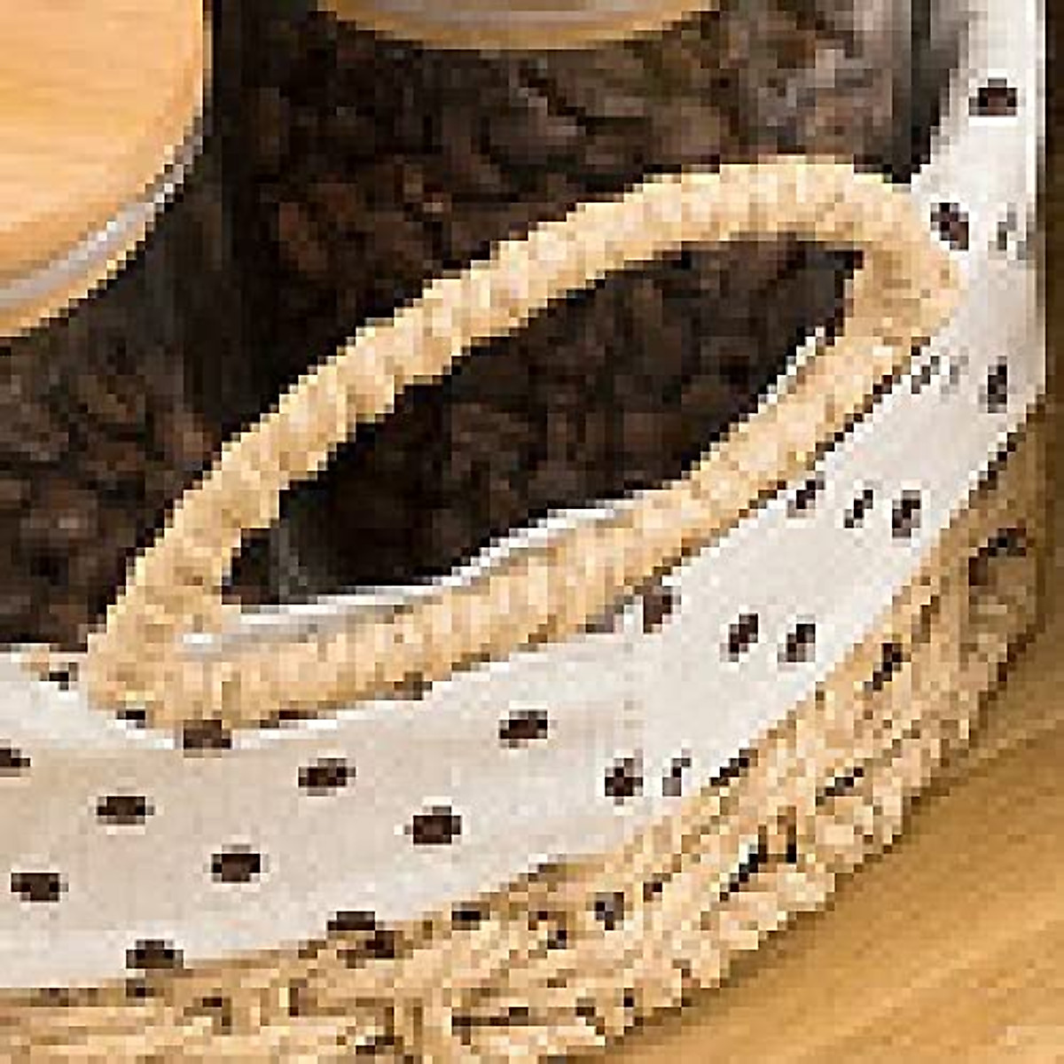 UXZDX Desktop Storage Box, Woven Storage Basket, Rattan Woven Sundries, Cosmetics, Snacks, Living Room Storage Basket (Color : Khaki)