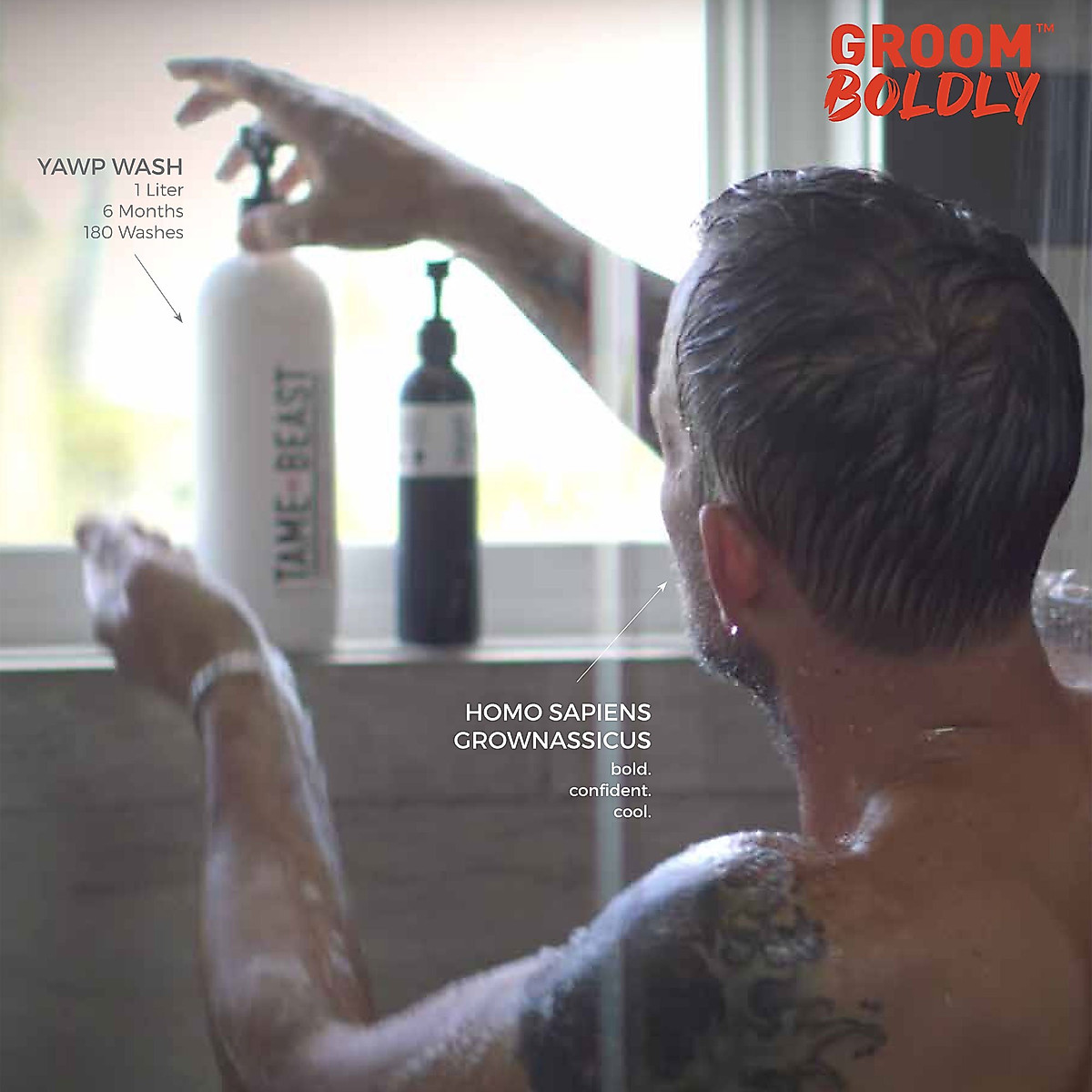 Beast Caffeine Conditioner 32oz Large Liter Size - Ginseng Argan Oil Vitamins B Green Tea Eucalyptus Pomegranate Oils Shea Butter Aloe - Paraben Free Moisturizing DHT Blocking Dry Scalp Tame the Beast