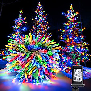 LED Multicolor String Lights Indoor Outdoor, 76ft 200 LED 8 Modes Fairy String Lights with Timer Connectable Christmas Twinkle Lights for Garden Yard Party Holiday Xmas Tree Decorations