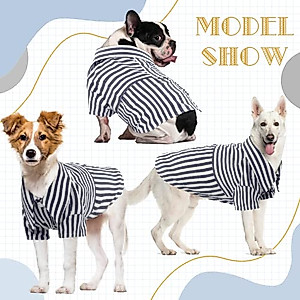 Dog Shirt, Pet Puppy Stripe Clothes, Adorable Outfit T-Shirt for Small Medium Large Male Female Cats Dogs, Breathable Soft Kitten Apparel for Birthday Party Photos Halloween Thanksgiving Christmas