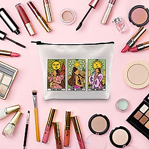 TOBGB Singer Fans Gift Ariana Gift The Sun Star Moon Tarot Card Inspired Makeup Bag Music Lover Gift Singer Merchandise (Star Tarot bag)