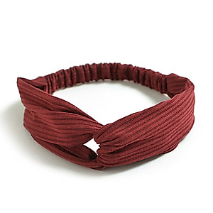 QandSweet Women and Little Girl's Stretchy Headbands Teens Cross Hairband for Fashion Shampoo Sports 8 Pack (8 Colors, Girl Head 40-52CM)