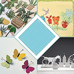 Cutting Mat for Cricuts, FOME 4PCS Standard Adhesive Grip Cutting Mat 12x12 inch Standard Adhesive Sticky Quilting Replacement Cut Mats for Cricuts Maker 3/Maker/Explore 3/Air 2/Air/One