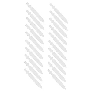 Ciieeo 40 Pcs Marker Pen Tip Calligraphy Pens Tips Marker Tip Replacement Nibs Fountain Pen Tips Marker Nib Replacement Pen Nibs Marker Nibs Replacement Nylon White Accessories Student