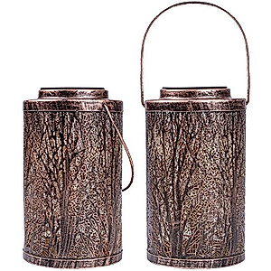 Hanging Solar Lights Outdoor - Solar Lanterns Garden Solar Patio Table Lamps Decorative SUNWIND 2 Pack for Garden, Backyard, Tree, Porch, Wall, Fence
