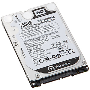 Western Digital WD7500BPKX 750 GB WD Black 2.5 Laptop Hard Drive