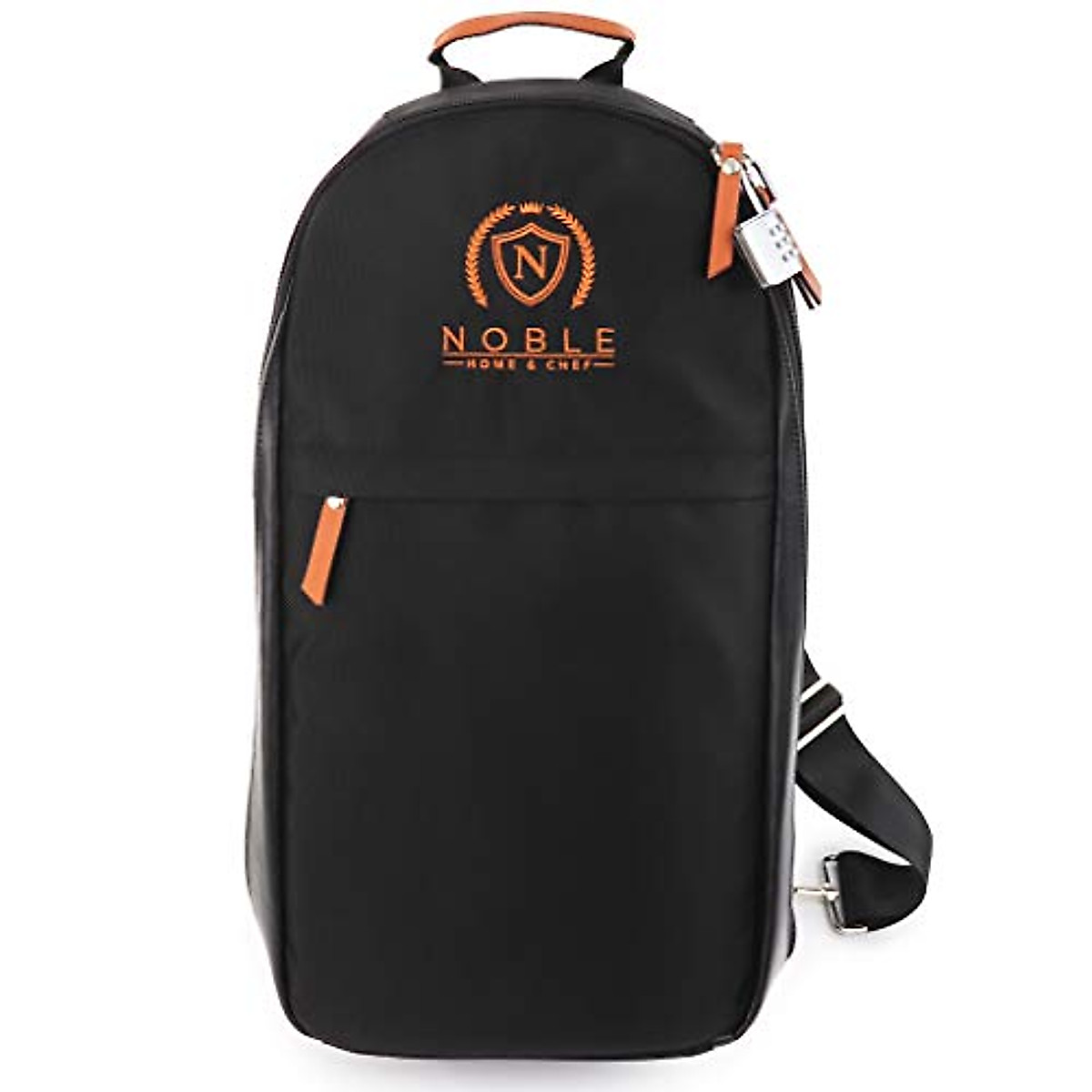 Chef Knife Bag (21+ Slots) is Padded, Includes a Padlock, Holds 21 Knives PLUS Your Knife Steel, a Zipped Tool Pouch, and More! Our Professional Line Knife Carrier Includes Name Card Holder (Bag Only)