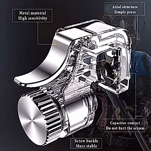 Newseego Mobile Game Controllers, Phone Triggers for Mobile Phone, Shooter Sensitive Controller Joysticks Aim & Fire Trigger Keys for Knives Out/Rules of Survival (1 Pair Mobile Triggers)