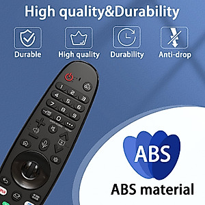 Magic Remote Control for LG Remote,AKB75855501,MR20GA Remote Control for LG UHD OLED QNED NanoCell 4K 8K with Netflix and Prime Video Hot Keys, [NO Voice Function No Pointer Function]