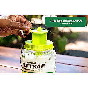 Rescue Outdoor Reusable Fly Trap Canister 4 Pack