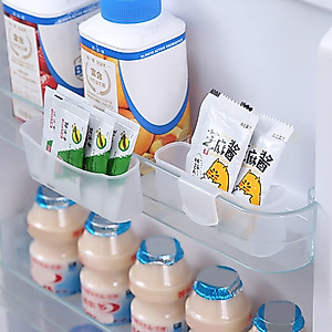 VALINK Fridge Drawer Organizer, Refrigerator Organizer Bins, Storage Box with Hook Fridge Shelf Holder Shelf for Fridge Shelf