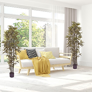 Pure Garden Artificial Tree, 72", Green Trunk