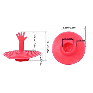 Sink Drain Stopper - Silicone Tub Stopper | Bathtub Drain Stopper | Anti-Clogging Kitchen Sink Stopper | Palm Sink Water Stopper Floor Drain Drain Plug for Kitchen Bathroom Laundry