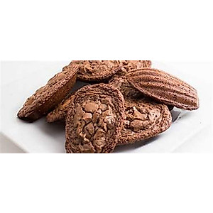 M. Gastro Kitchens 4 Pcs Set of 15 Cavity Mini Muffin Top (x2) and 20 Cavity Madeleine (x2) Baking Pan, Brownies, Keto Cheese Crisps, 2" diameter, 3/8" deep (Red - Muff-Mad)