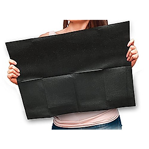 Adenna BIB740BK  Dental Bibs/Lap Cloths, Black (Box of 500) - BIB740BK