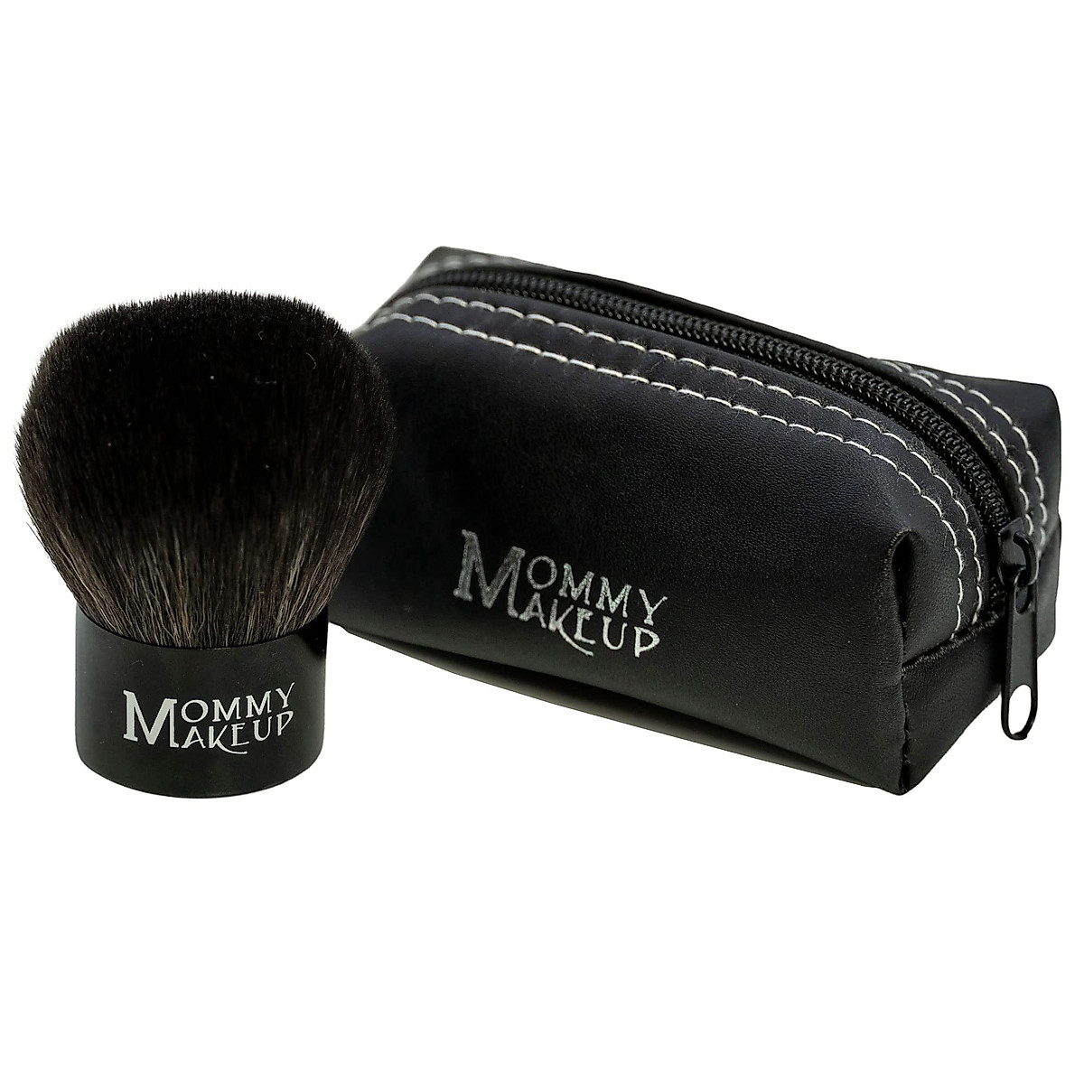 Kabuki Foundation Brush - Premium Synthetic Vegan Bristles, Soft & Compact Face Makeup Brush for Smooth & Flawless Application | Powder Foundation Brush by Mommy Makeup