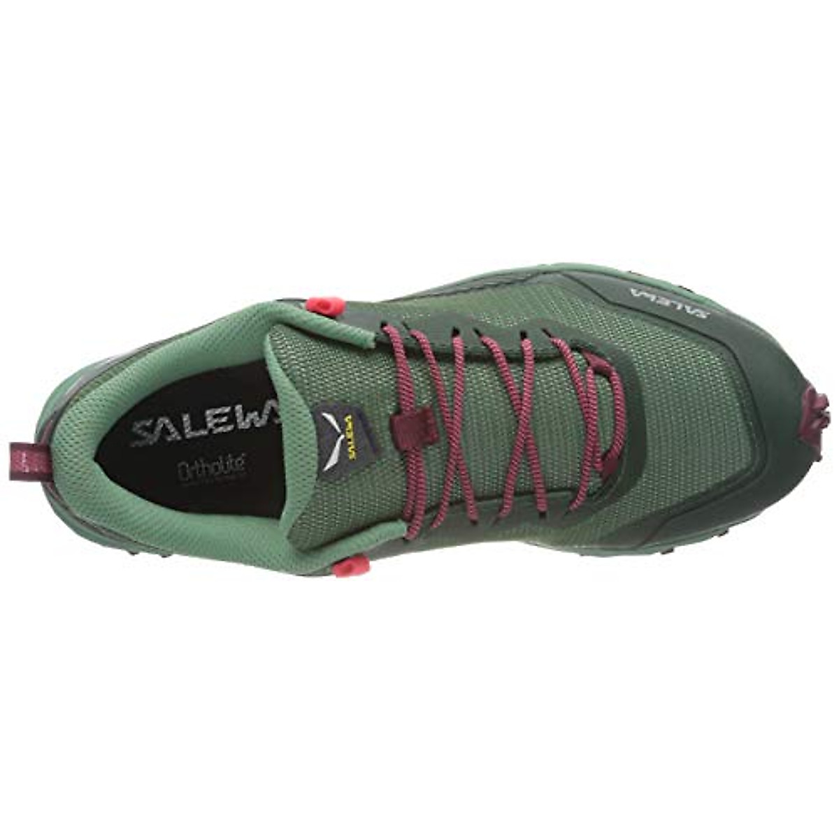 Salewa Women's WS Ultra Train 3 Trail Running Shoes, Duck Green Rhododendon, 7.5