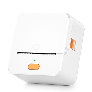 Yosoo Receipt Printer, Receipt Printers 57mm with 50 * 30mm/200 Label Stickers Thermal Receipt Printer for Easy and Clear Printing (White)