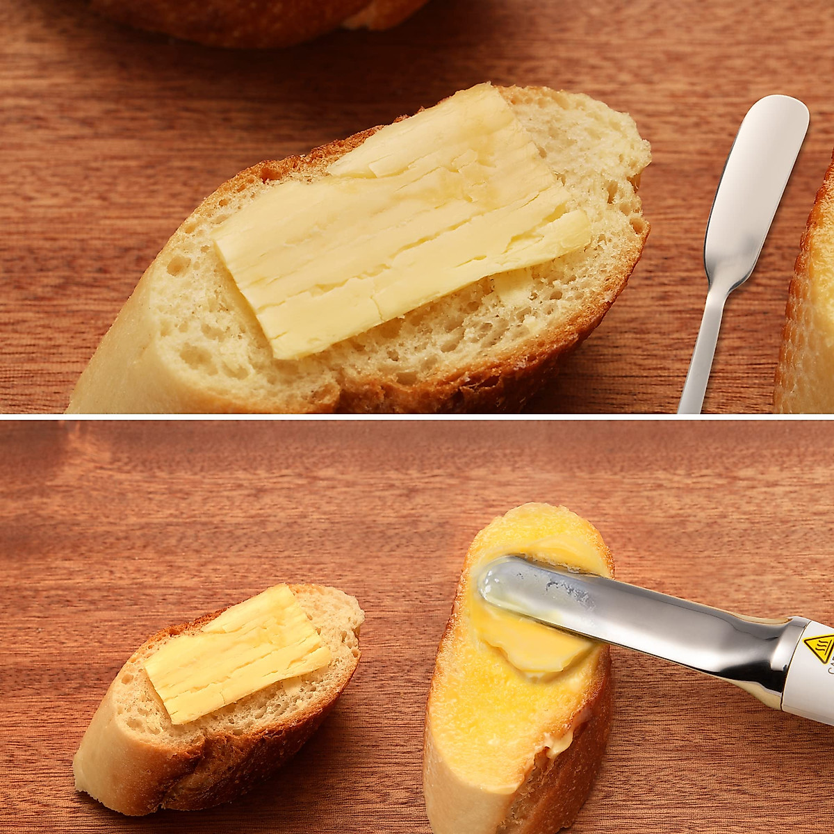 ANSIBLE Electric Heating Butter Spreader, Rechargeable Butter Knife, Stainless Steel Blade, Can Quickly Melt Butter, Cheese, Jam, Ice Cream