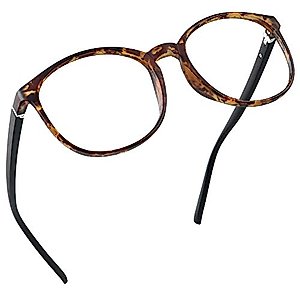 LifeArt Blue Light Blocking Glasses, Anti Eyestrain, Computer Reading Glasses, Gaming Glasses, TV Glasses for Women Men, Anti Glare (Tortoise, No Magnification)
