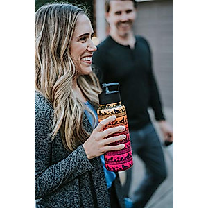 Simple Modern Disney Water Bottle with Straw Lid Vacuum Insulated Stainless Steel Metal Thermos | Reusable Leak Proof Flask for Gym, Travel, Sports | Summit Collection | 32oz Frozen Snowy Enchantment