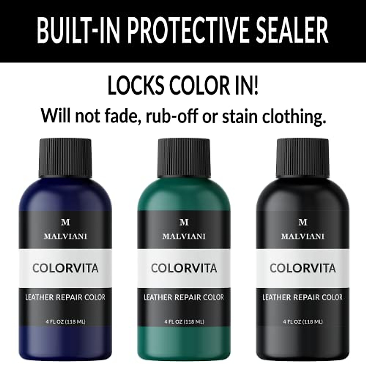 Leather Repair Color Restorer - Cream - Repair Furniture, Couch, Car Seat, Sofa, Purse, Vinyl - 4 oz.