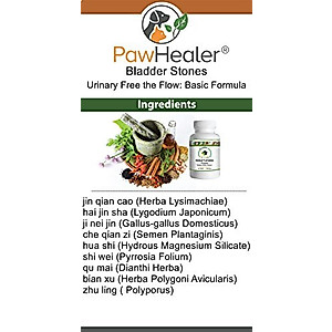 Urinary Free The Flow-Basic 100 Grams - Bladder Stones Dogs - Natural Remedy Stone Prevention in Dogs - 100 Grams-Herbal Powder - Mix into Food…