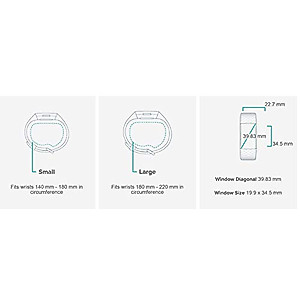 Fitbit Charge 3 Fitness Activity Tracker, Rose Gold/Blue Grey, One Size (S and L Bands Included)