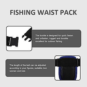 BESPORTBLE Fishing Belt Waist Support Fishing Rod Holder Leash Holder Fishing Holding Belt Fishing Pole Waist Holder Belt Holder Fishing Wading Belt with Hook Polyester Belly Top