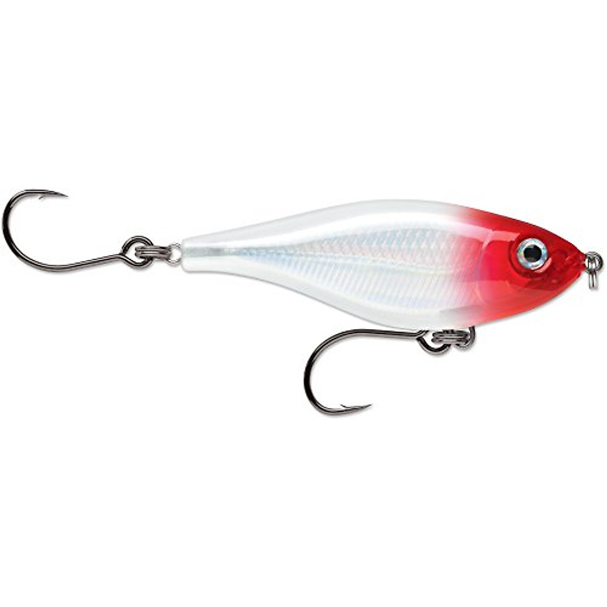Rapala X-Rap Twitchin' Mullet 8 Ghost SXRTM08RGH: X-Rap Twitchin' Mullet 8 Ghost, Red, one Size