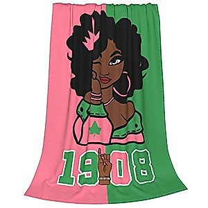 Blanket Sorority Gift Alpha Kappa Throw Blanket 50"x40" Soft Warm Cozy Throw Home Decorative Blanket Sorority Paraphernalia