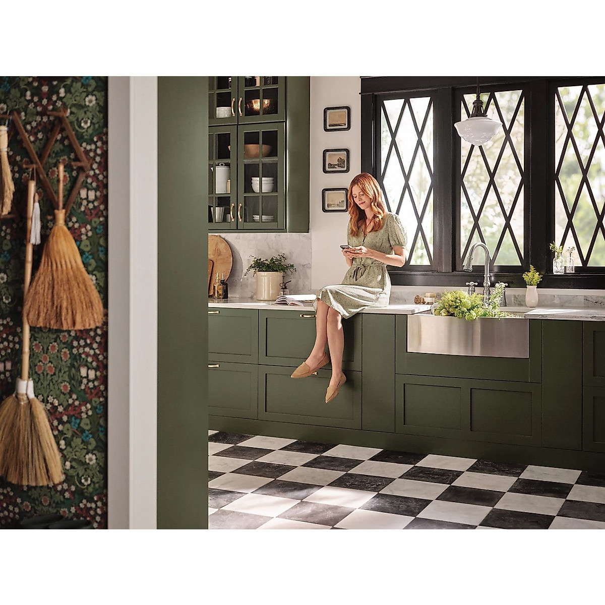 Moen S73204SRS Weymouth Two Handle Pulldown Bridge Kitchen Faucet, Spot Resist Stainless