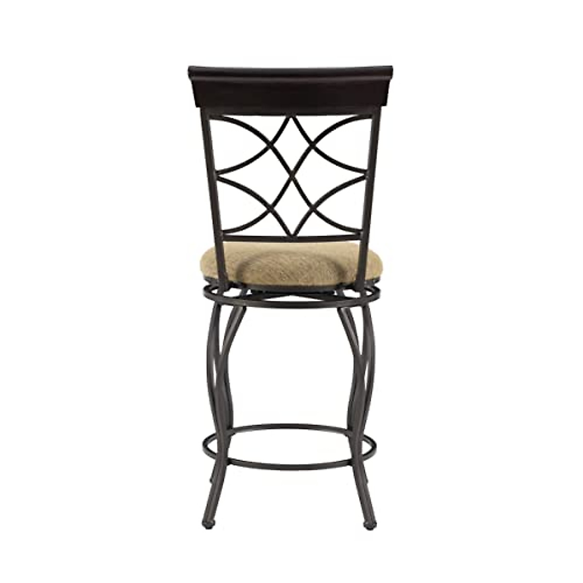 Linon Curves Swivel Counter Bar Stool 24"