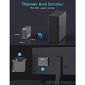 AWOW Mini PC Intel Celeron N4120 8GB RAM 256GB M.2 SSD, Mini Desktop Computer Support 4K UHD, Dual WiFi, HDMI, BT 4.2 for Business Home Office