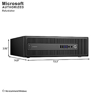 HP EliteDesk 800 G1 SFF Intel Core i7-4770 3.40Ghz 16GB RAM 240GB SSD and 3TB HDD Win 10 Pro (Renewed)