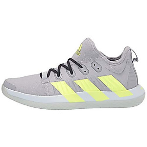adidas Men's Stabil Next Gen Primeblue Volleyball Shoe, Halo Silver/Yellow/Ink, 8