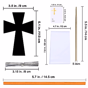 Winlyn 72 Sets 6 Styles Magic Color Scratch Cross Ornaments Craft Kits Rainbow Scratch Art Sets Scratch Paper Crosses with Scratching Tools for Kids Classroom VBS Sunday School Religious Activities