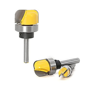 ASNOMY 3Pcs 1/4 Inch Shank Bowl and Tray Router Bit, Bowl & Tray Template Router Bit Set with Ball Bearing Dish Carving Router Bits Wood Cutter Bowl Pattern Router bit