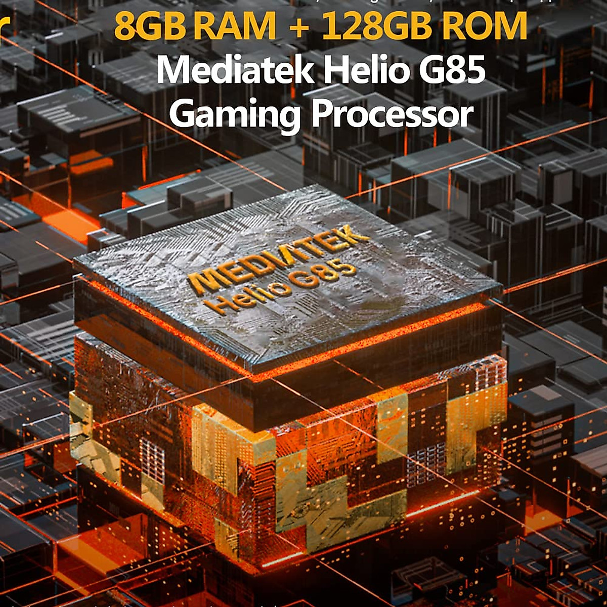 Ulefone Power Armor 14 Pro 10000mAh Rugged Smartphone 2023, Android 12 6GB+128GB IP68 Waterproof Phone, 20MP Triple Rear Camera, Wireless Charging, 6.52"HD+ Screen Dual SIM 4G Rugged Phone OTG NFC FM