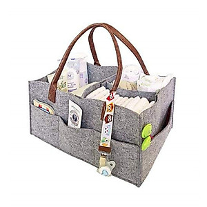 Storage Bag, Durable and Lightweight Foldable Felt Storage Bag Portable Lightly Multifunction Changeable Compartments for Car Travel Indoor