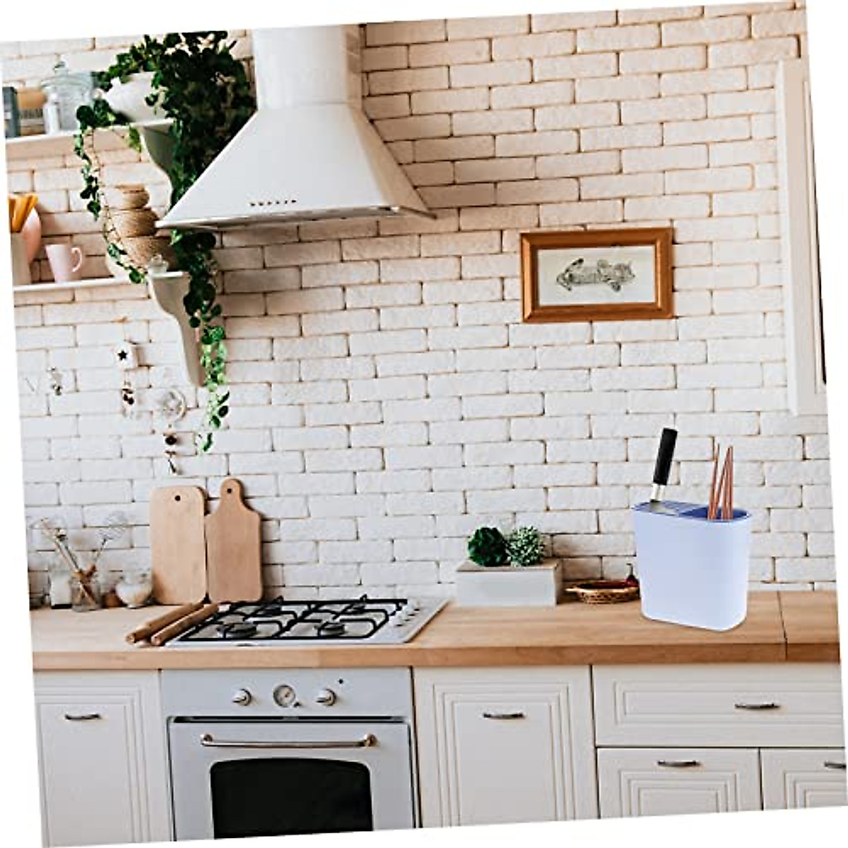 UPKOCH 1pc Plastic Utensils Sturdy Color Exquisite Dish Spoon Cage Scissor Sink Holder Draining Random Organizer Caddy Knives Block Lightweight Multipurpose Cutter Tableware