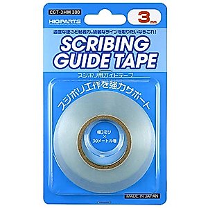 ハイキューパーツ(HiQparts) Guide Tape for Sujibori 0.1 inch (3 mm) (98.4 ft (30 m) Roll)