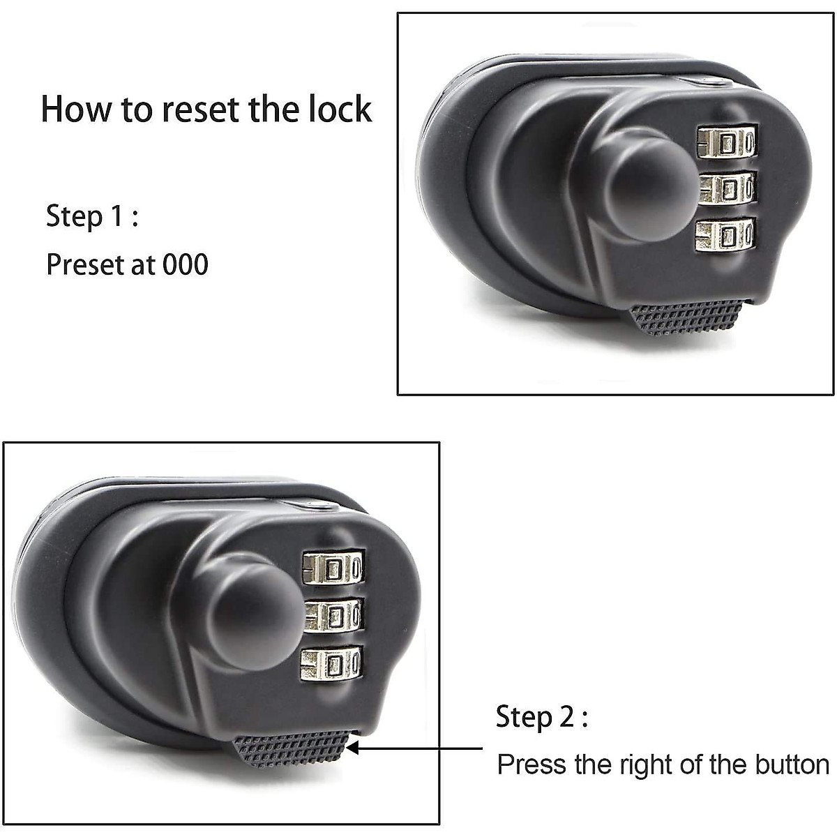 Mizzuco Trigger Lock 3 Digit Combination Gun Lock (Black1)