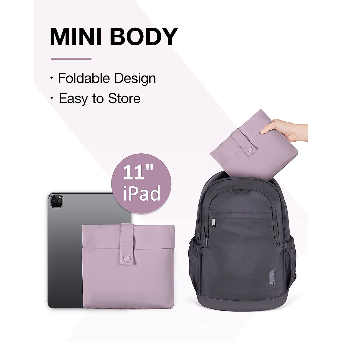 BAGSMART Foldable Travel Duffle Bag, 30.6L Large Carry On Tote Bag Gym Sports Bag for Women, Weekender Overnight Bag for Travel Essentials & Daily Necessities(Dark Purple)